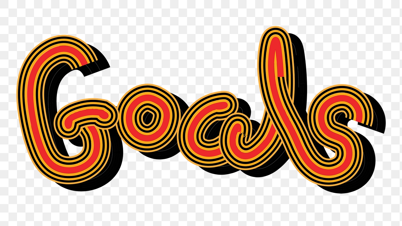 Goals red green png word | Premium PNG - rawpixel