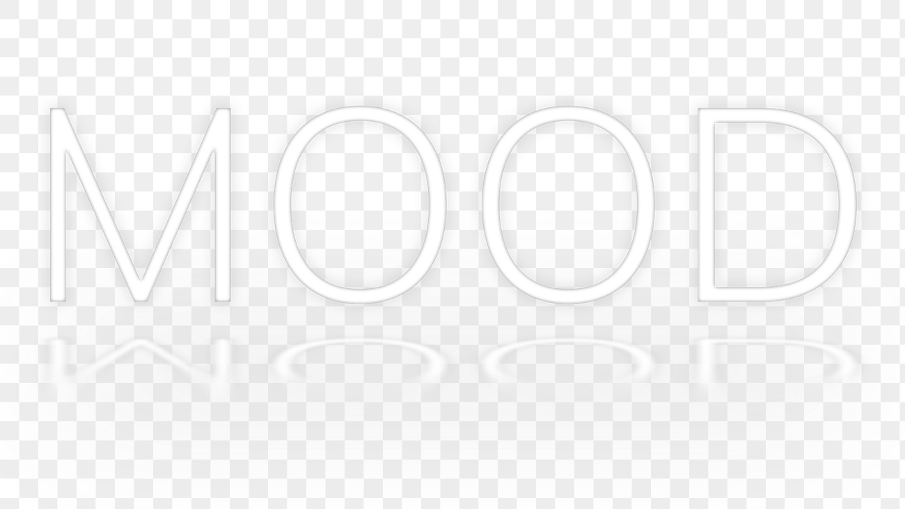 Neon font word Mood png | Premium PNG - rawpixel