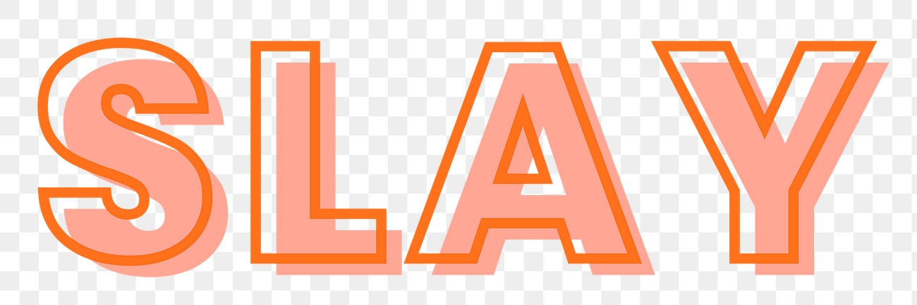 Slay typography design element | Premium PNG Sticker - rawpixel