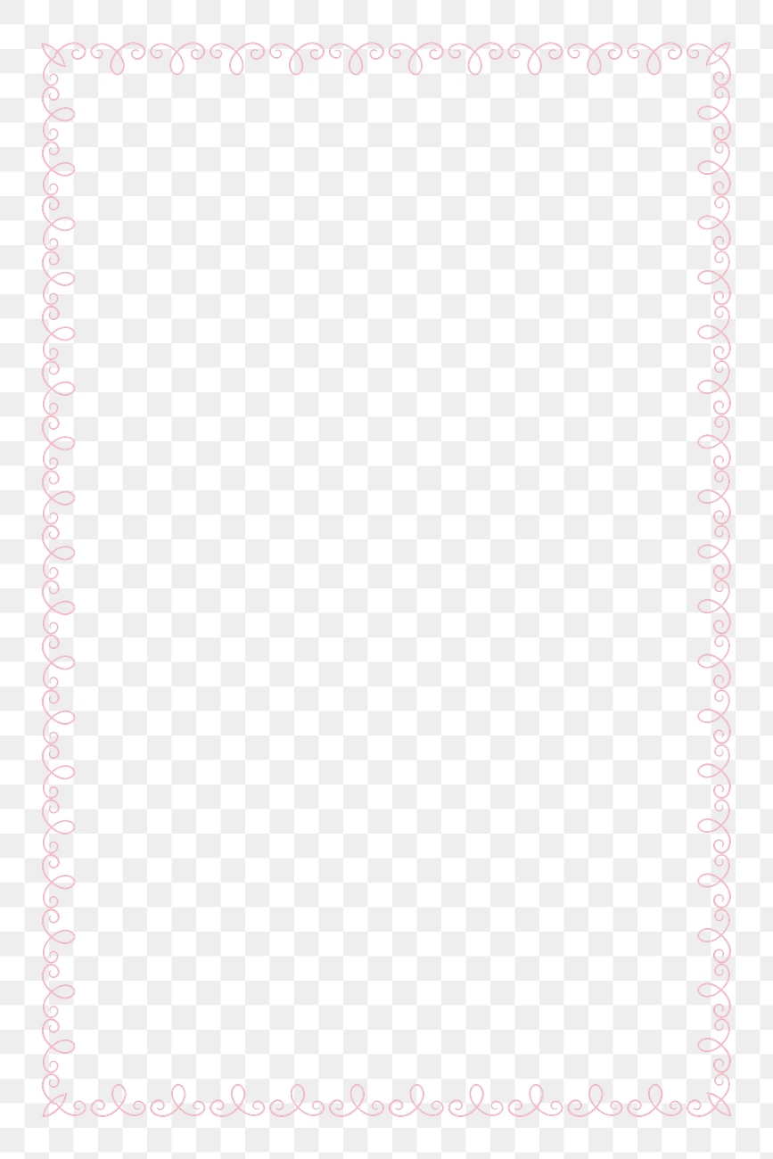 Pink curl frame design element | Premium PNG - rawpixel