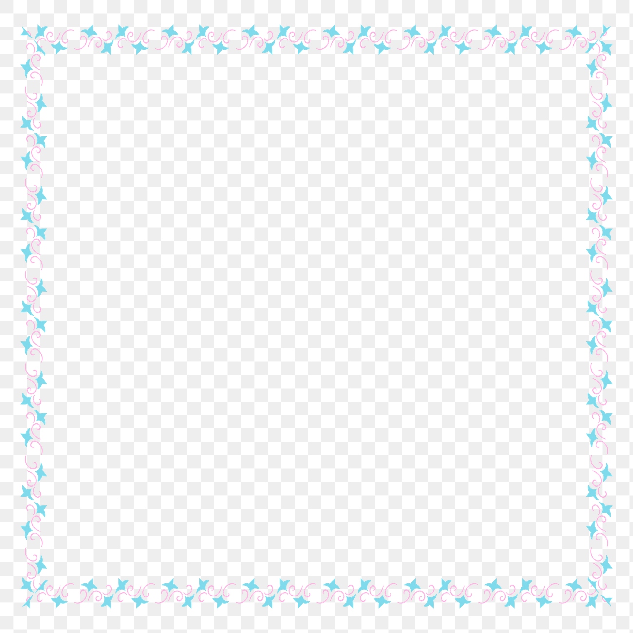 Turquoise ornamental frame design element | Free PNG - rawpixel