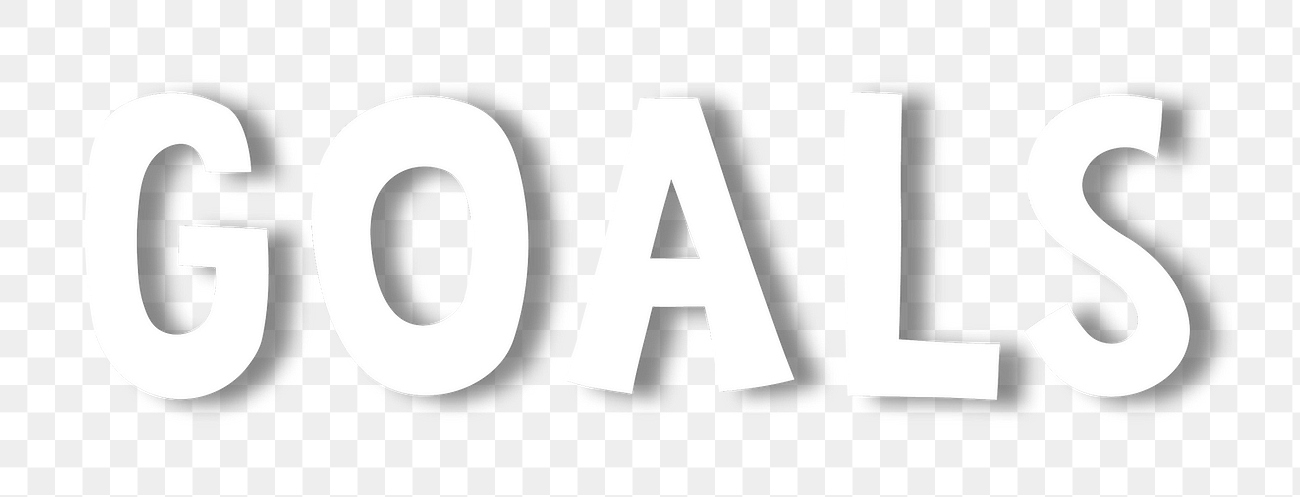 Goals doodle typography design element | Premium PNG Sticker - rawpixel