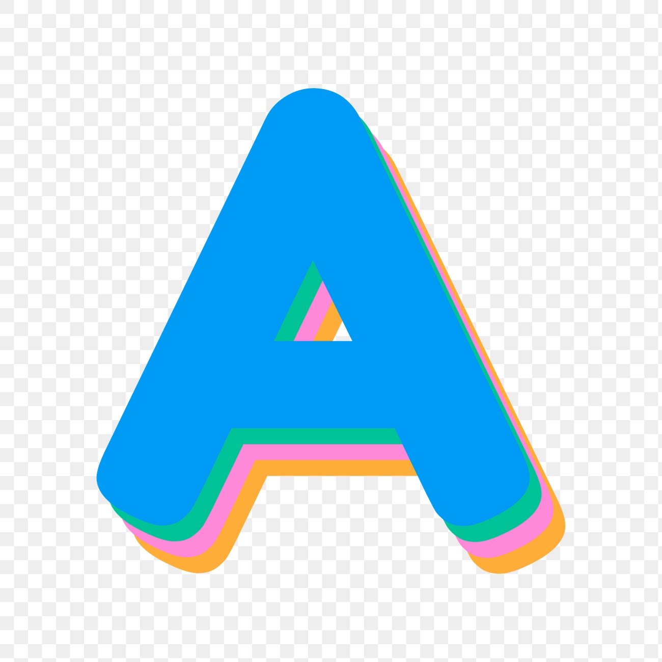 Png a font rounded typography | Free PNG Sticker - rawpixel