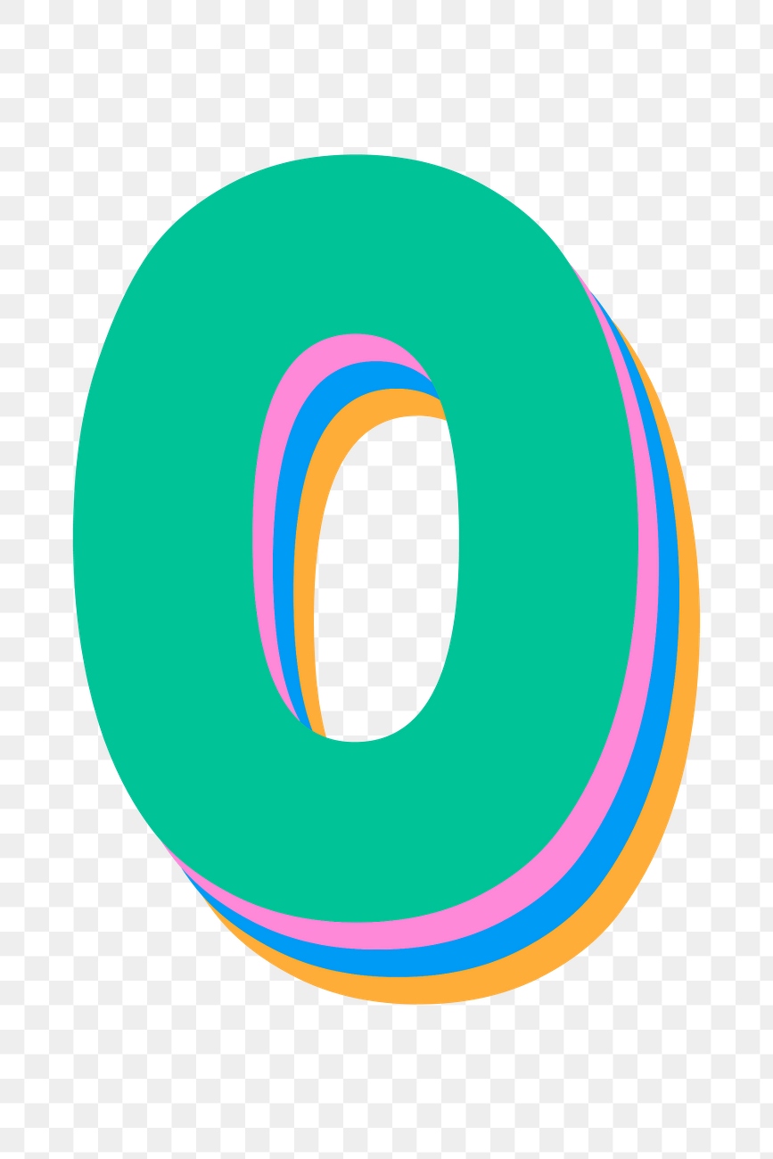 3D number 0 font png | Premium PNG Sticker - rawpixel