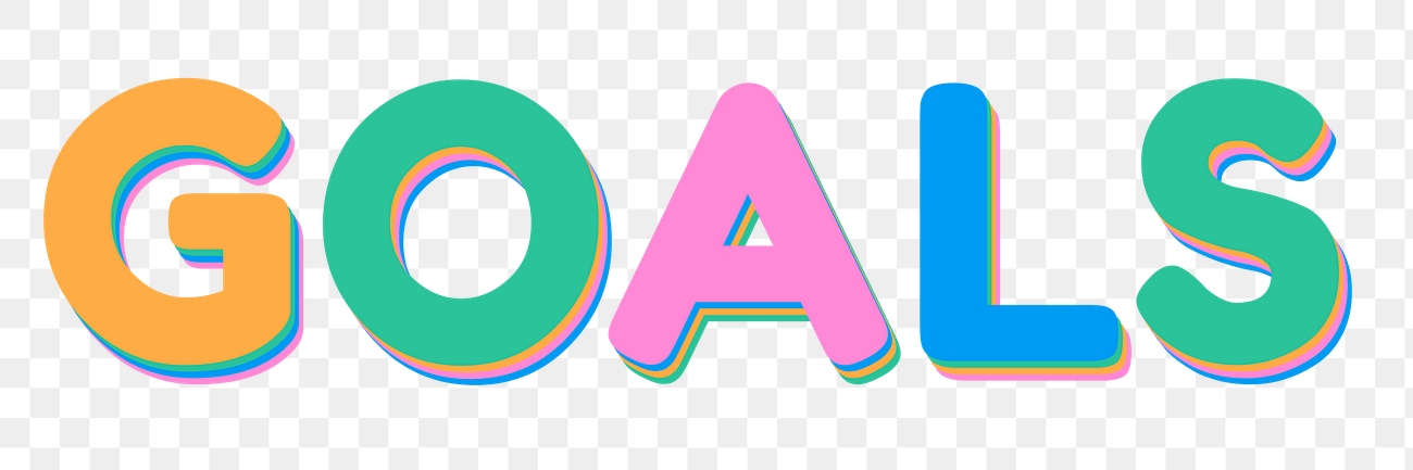 Png goals bold text typography | Premium PNG Sticker - rawpixel