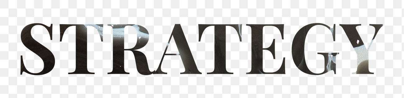 Strategy word typography png sticker | Premium PNG Sticker - rawpixel