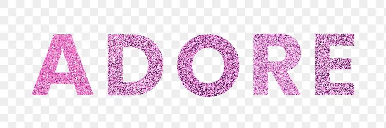 Adore png pink trendy typography | Premium PNG Sticker - rawpixel