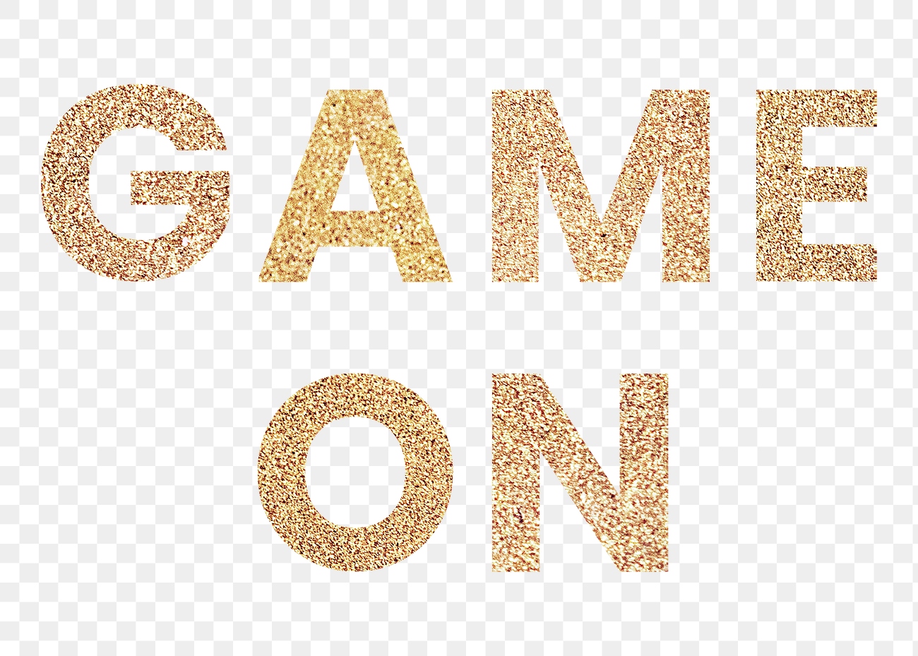 Glittery game typography design element | Premium PNG Sticker - rawpixel