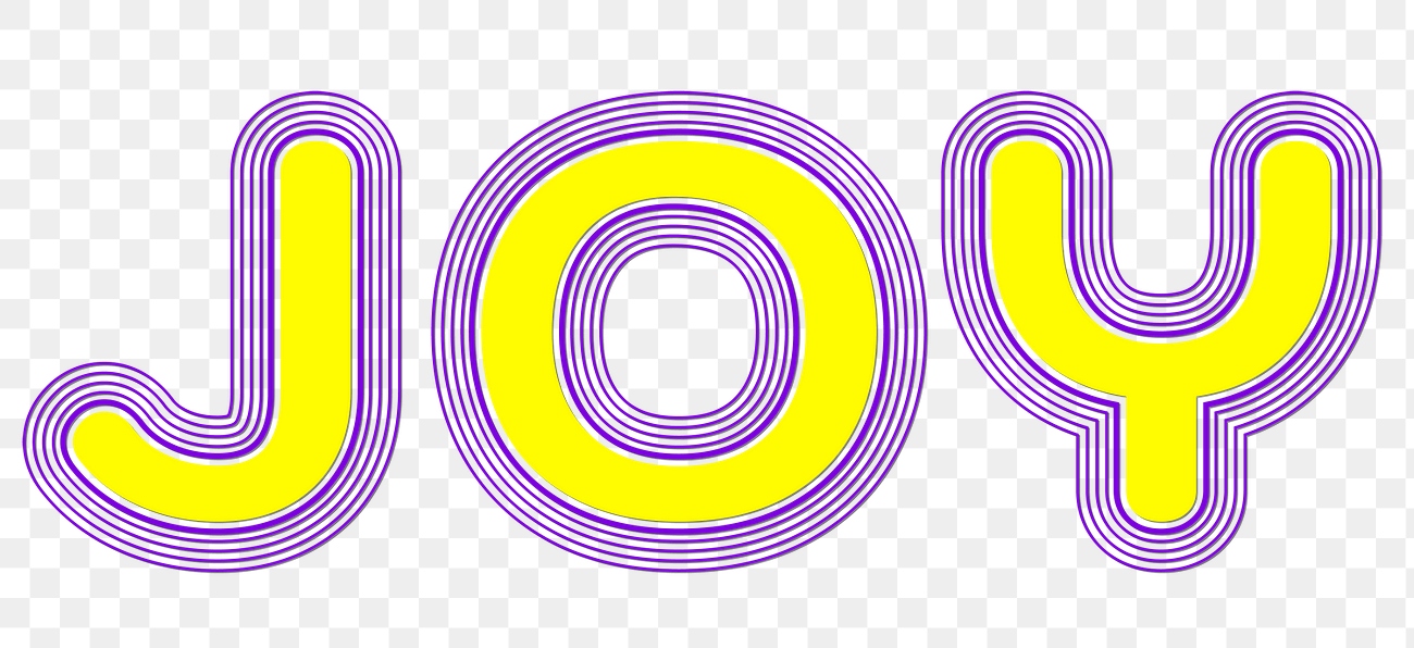 Transparent offset stroke joy letters | Premium PNG Sticker - rawpixel