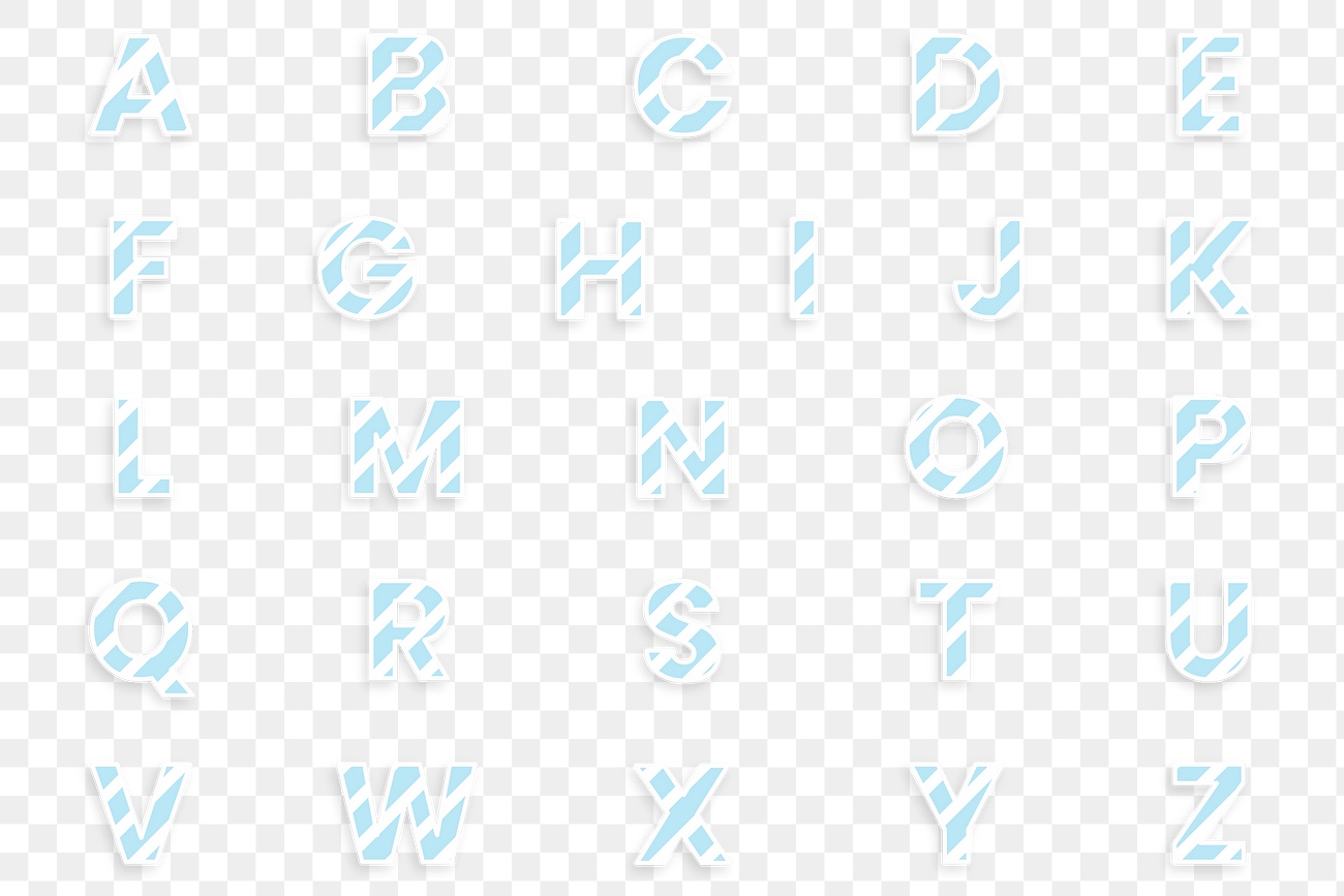 Abc letter set typography png | Free PNG - rawpixel