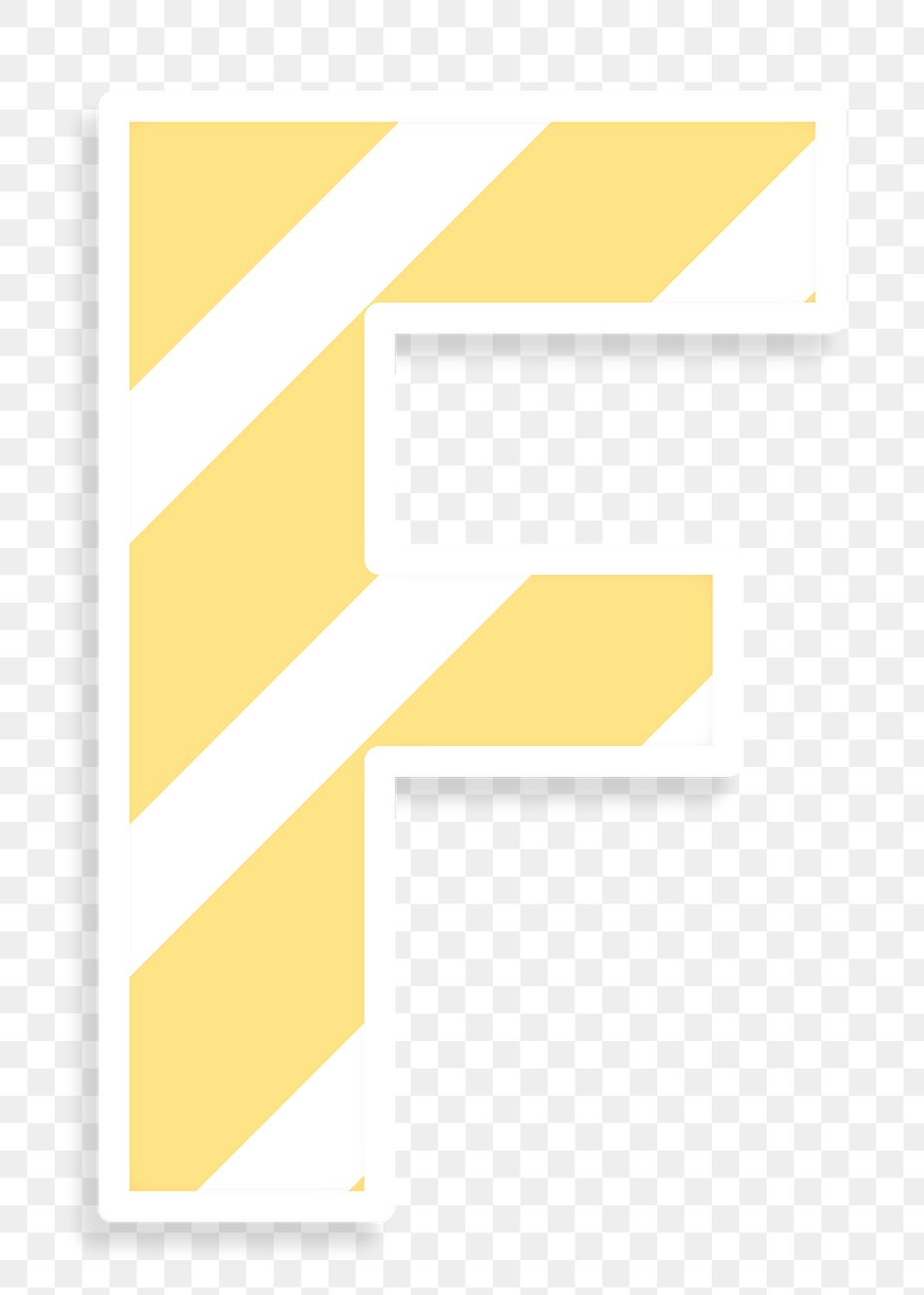 Letter f sticker typography png | Premium PNG Sticker - rawpixel