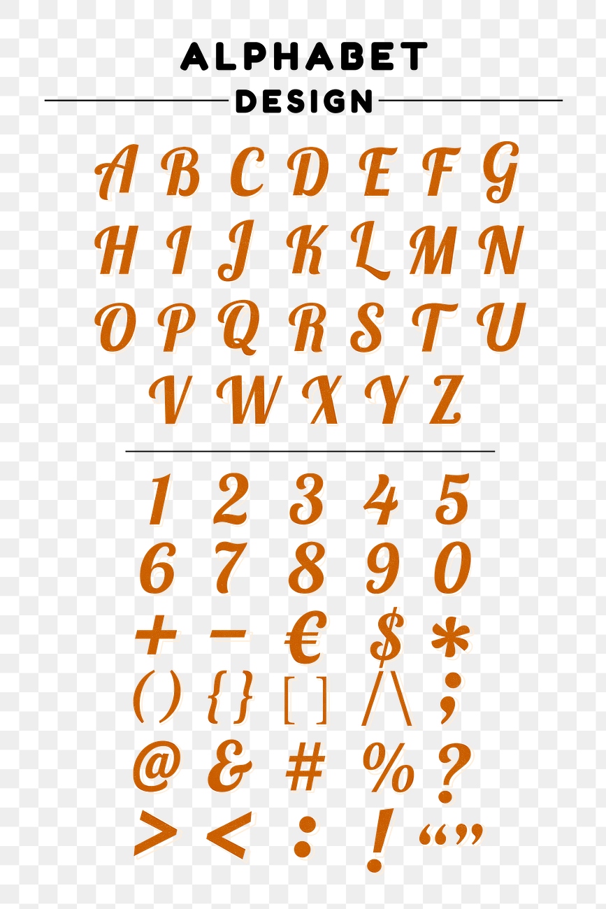 Punctuations, alphabets, symbols, printable vintage | Premium PNG ...