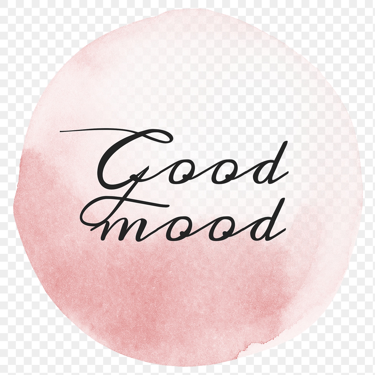 Good mood calligraphy png pastel | Premium PNG Sticker - rawpixel