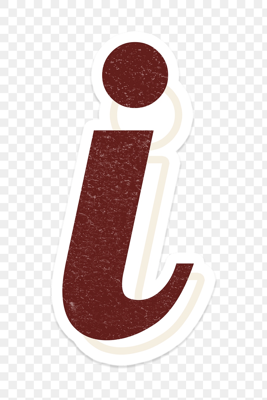 Letter I font printable z | Premium PNG Sticker - rawpixel