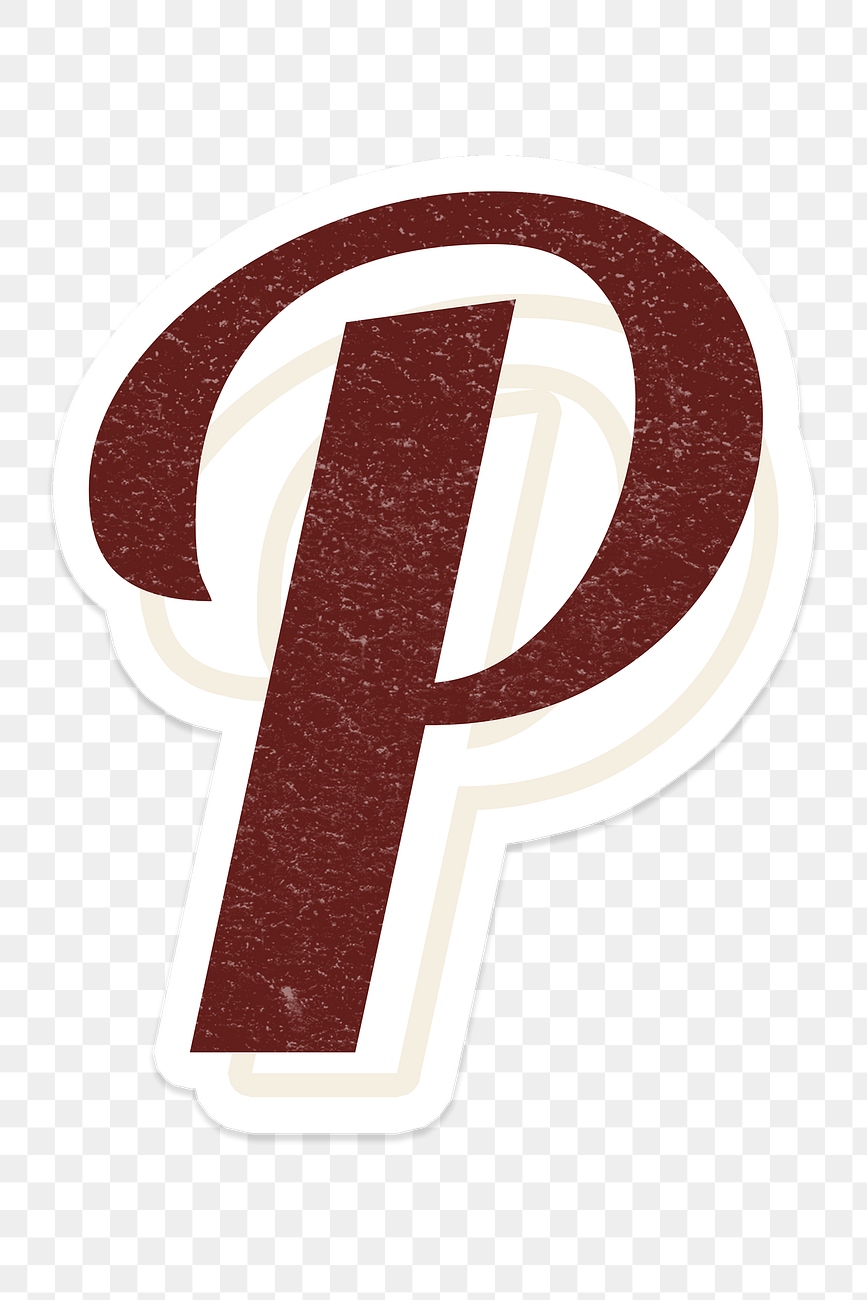 Letter P cursive stylish vintage | Premium PNG Sticker - rawpixel