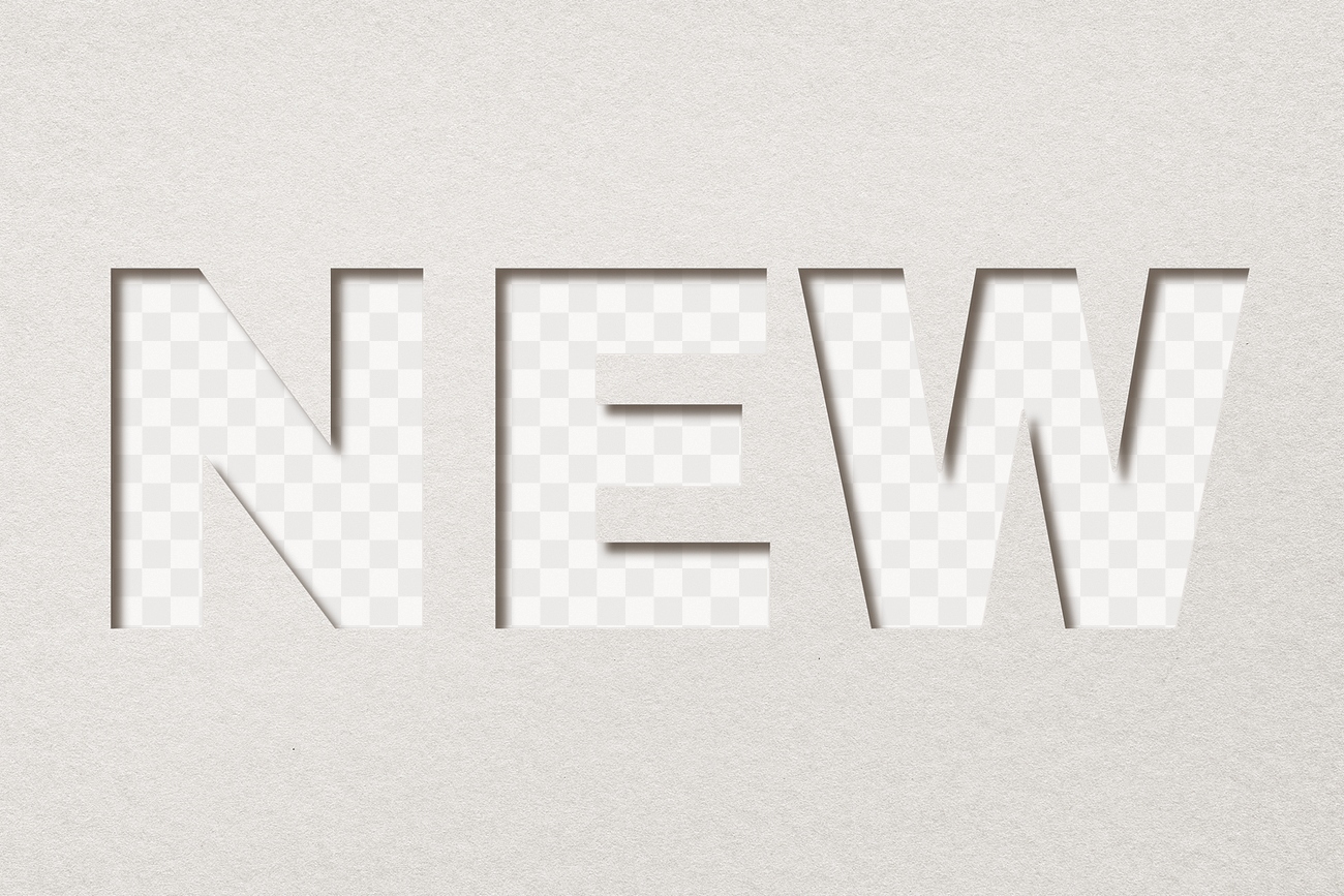 New word png paper cut | Free PNG - rawpixel