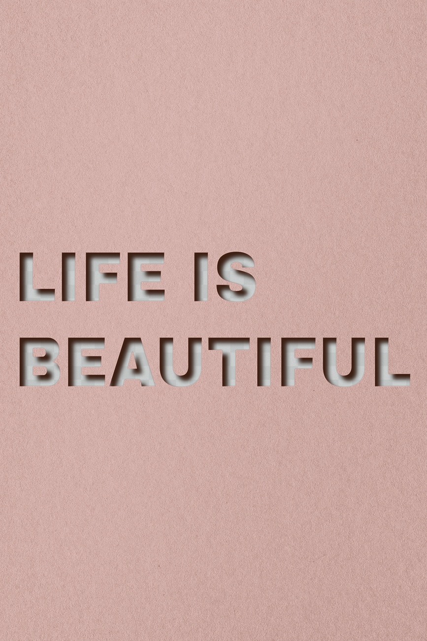 Png word life is beautiful | Premium PNG - rawpixel