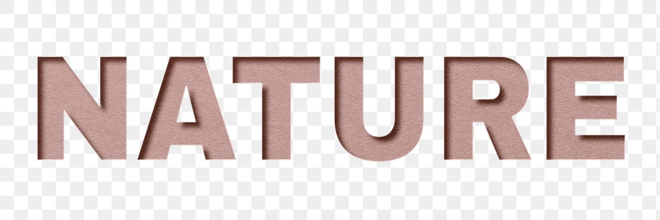 Png word nature bold font | Free PNG Sticker - rawpixel