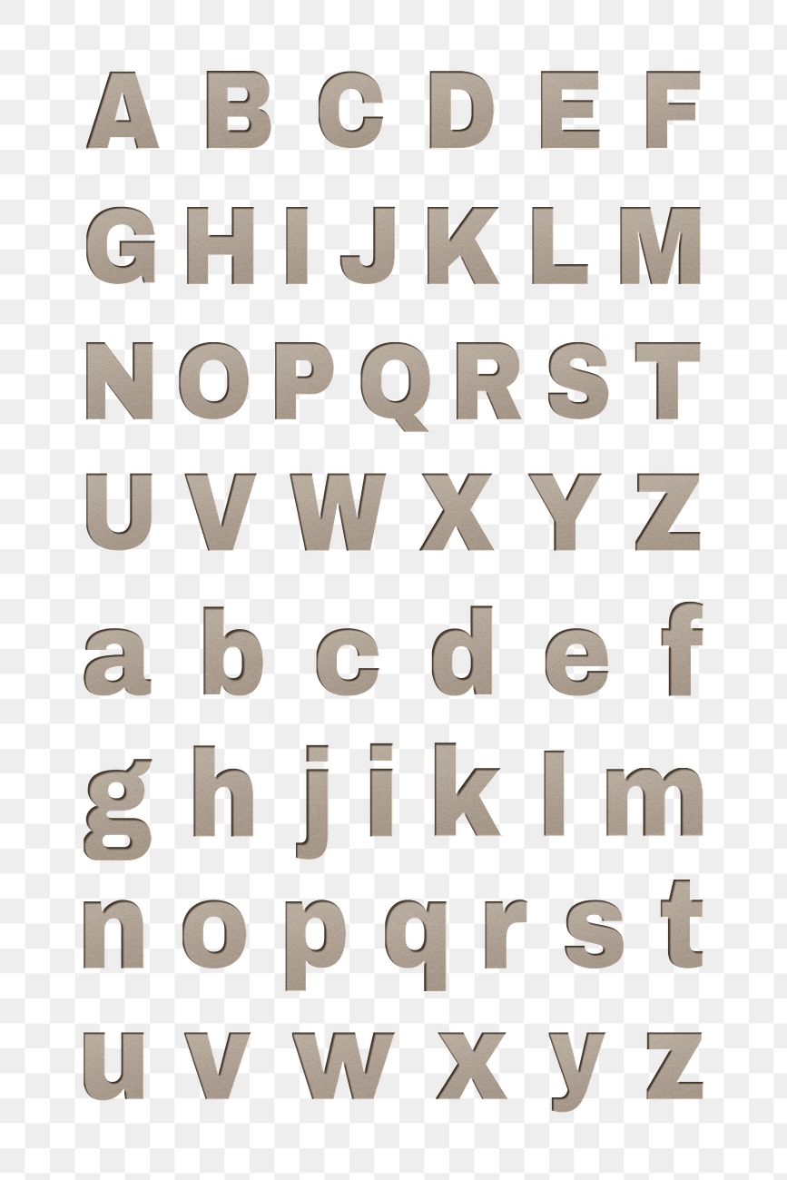 Alphabet set paper cut png | Premium PNG - rawpixel