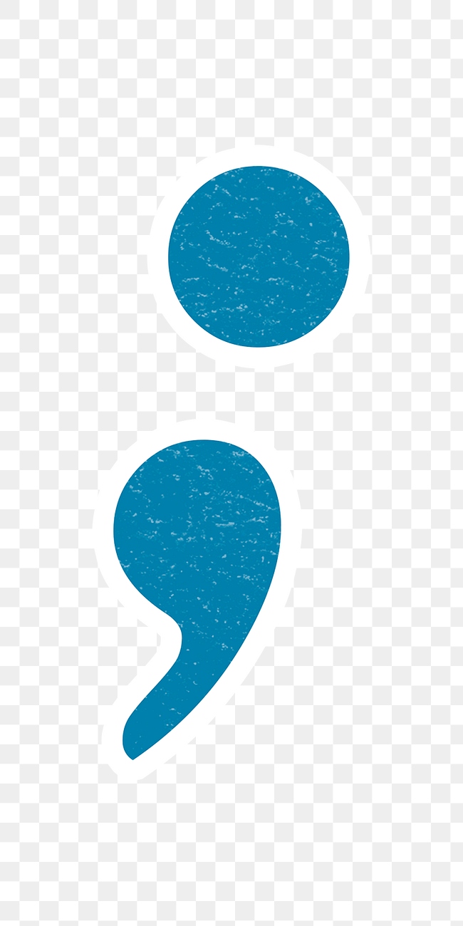 ; semicolon png symbol retro | Free PNG Sticker - rawpixel