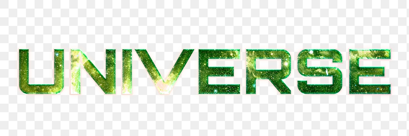 UNIVERSE text png green typography | Premium PNG Sticker - rawpixel