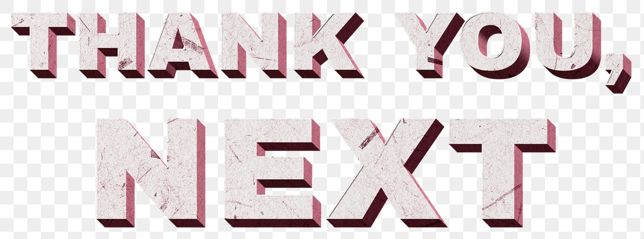 Thank You, Next pink png | Premium PNG Sticker - rawpixel