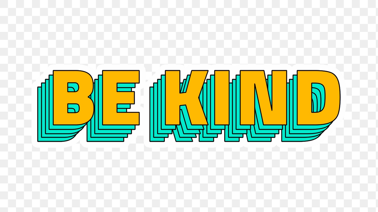Be kind word png sticker | Premium PNG - rawpixel
