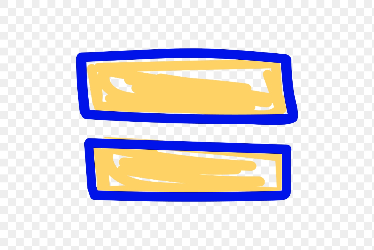 Png doodle equals sign typography | Premium PNG Sticker - rawpixel