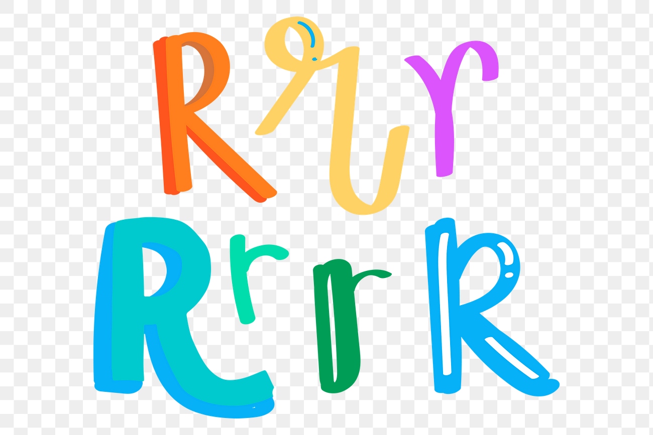 Png letter R typography doodle | Premium PNG - rawpixel