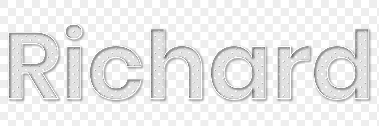 Png male name Richard typography | Premium PNG Sticker - rawpixel