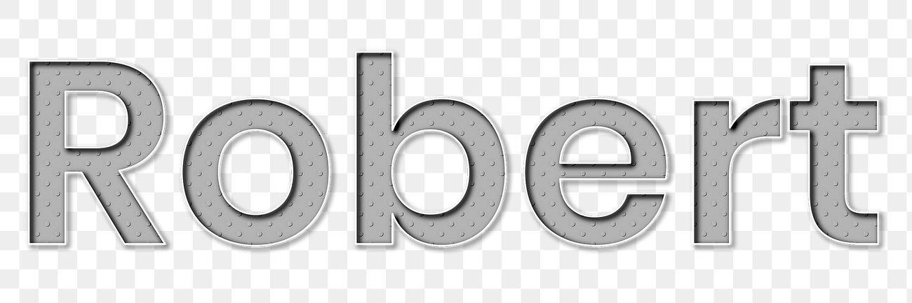 Robert png male name typography | Premium PNG Sticker - rawpixel