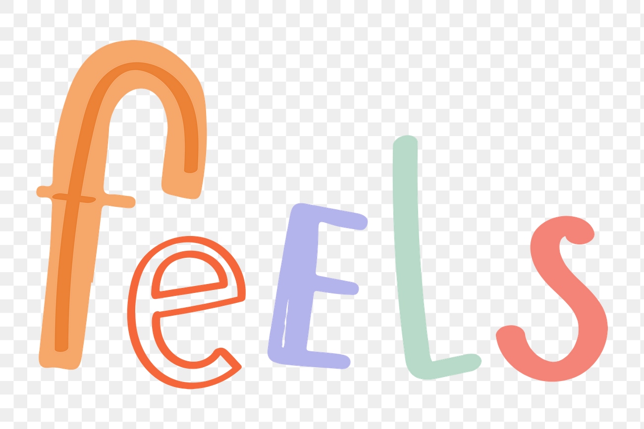 Feels doodle word colorful png | Premium PNG Sticker - rawpixel