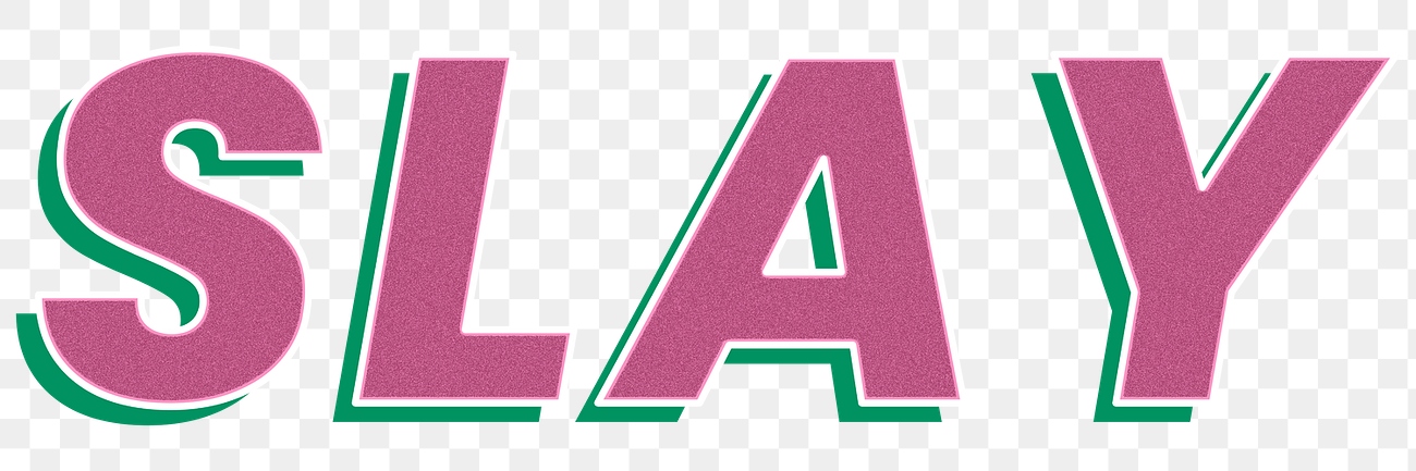 Slay word sticker png retro | Premium PNG Sticker - rawpixel