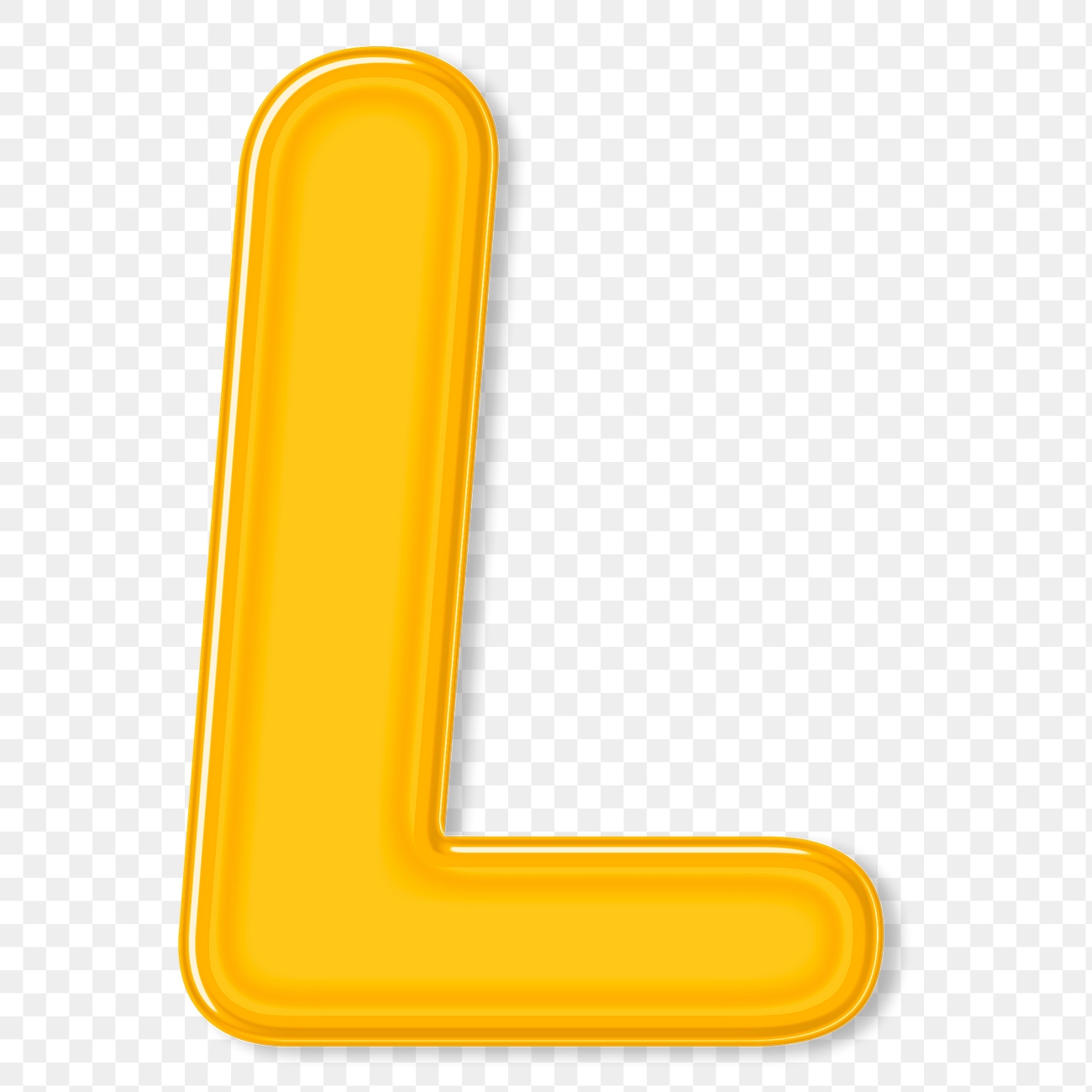 Bold jelly embossed letter L | Premium PNG Sticker - rawpixel
