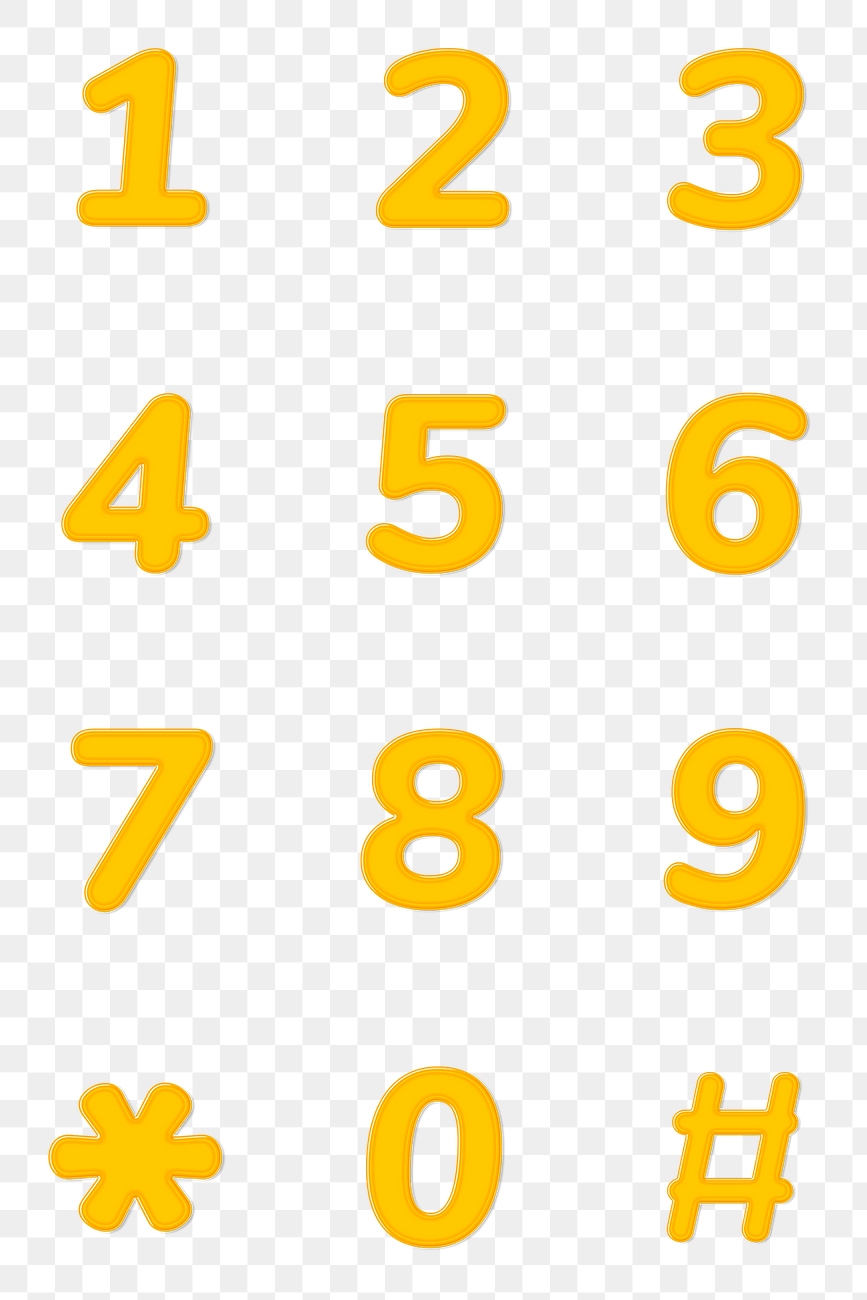 Jelly png bold embossed number | Premium PNG - rawpixel