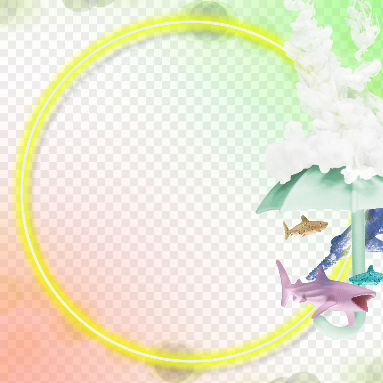 Glowing yellow neon frame png | Premium PNG - rawpixel