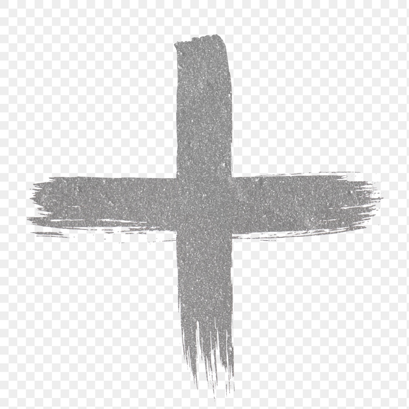 Plus sign silver png brush | Premium PNG Sticker - rawpixel