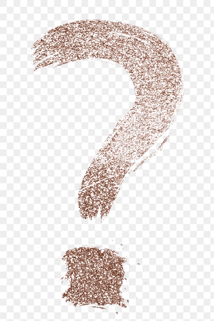 Transparent glitter question mark brushed | Premium PNG Sticker - rawpixel
