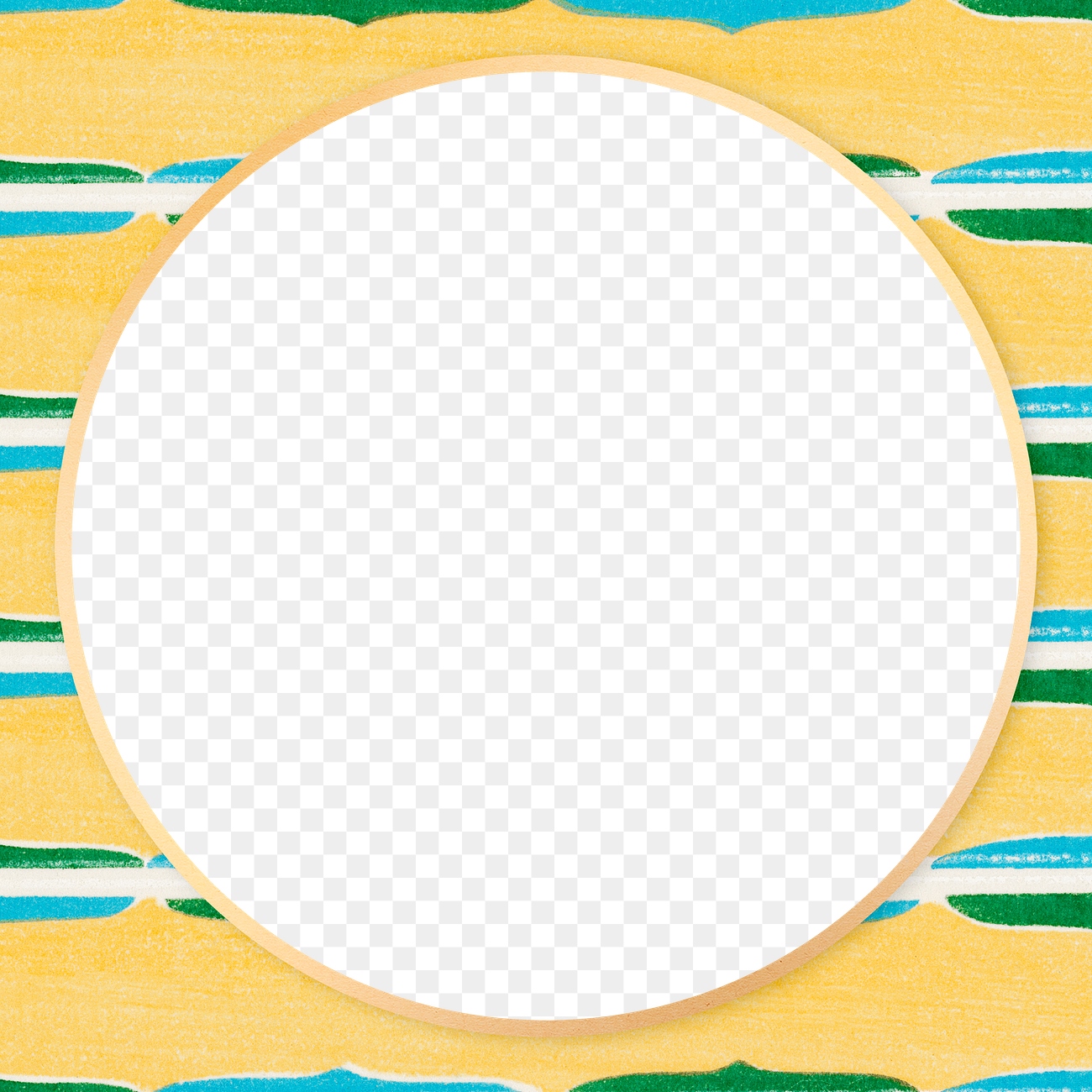 Japanese pattern circle frame png | Premium PNG - rawpixel