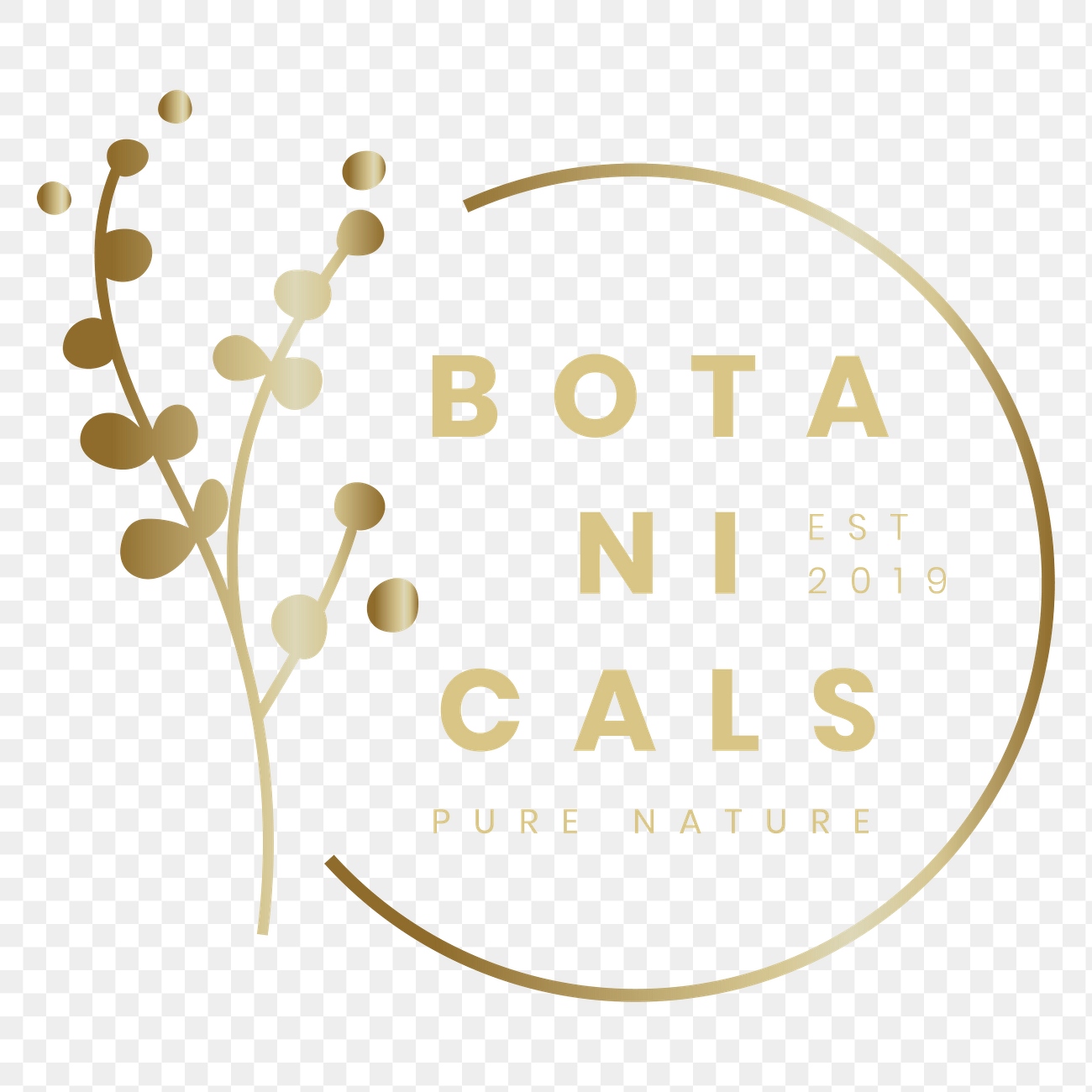 Botanical business logo png badge, | Premium PNG Sticker - rawpixel