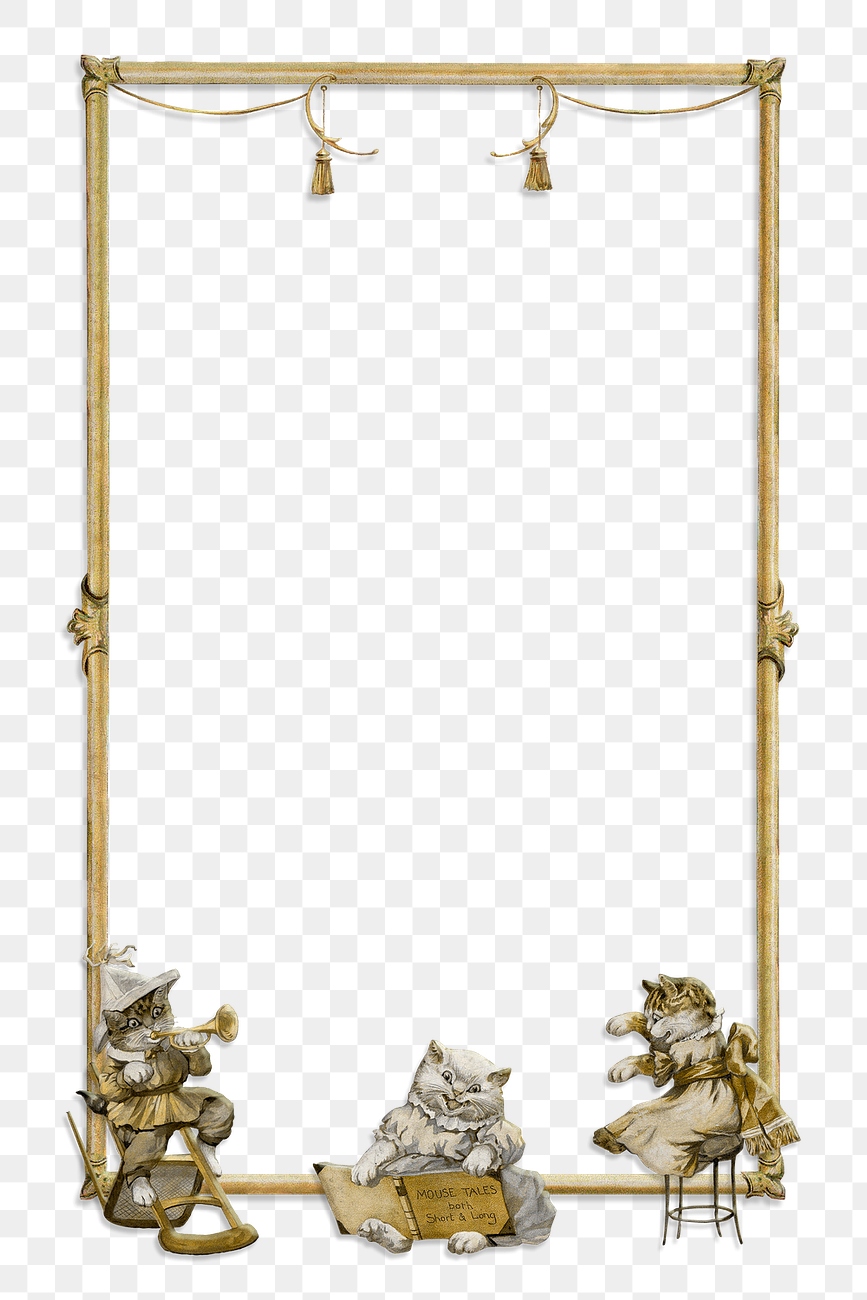 Rectangle cat frame design element | Premium PNG - rawpixel