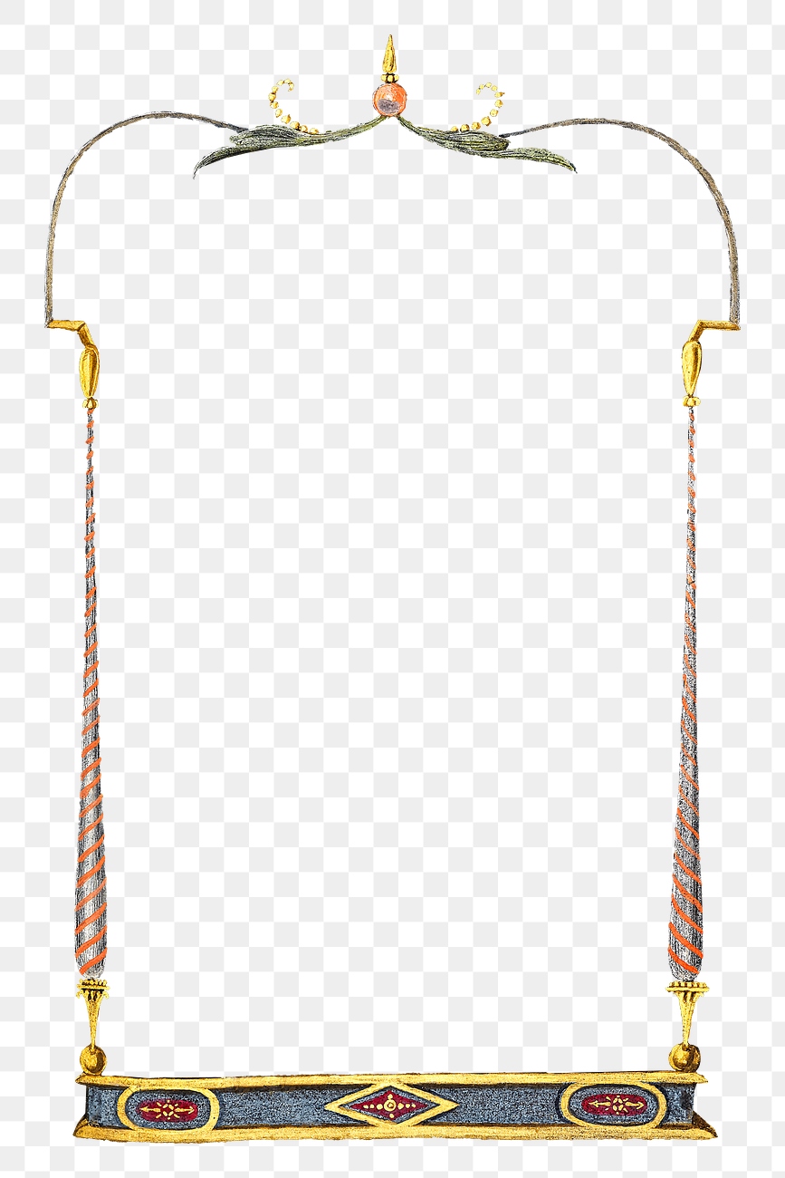 Medieval frame gold border png | Premium PNG - rawpixel