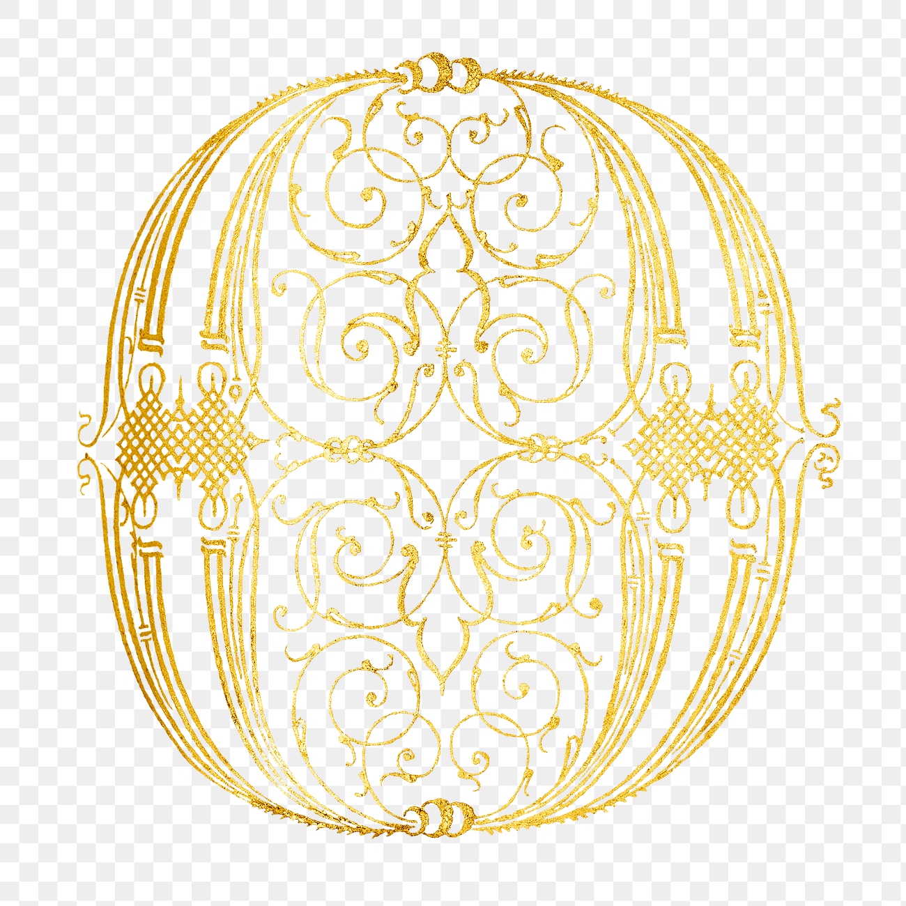 Png O filigree script alphabet | Premium PNG Sticker - rawpixel