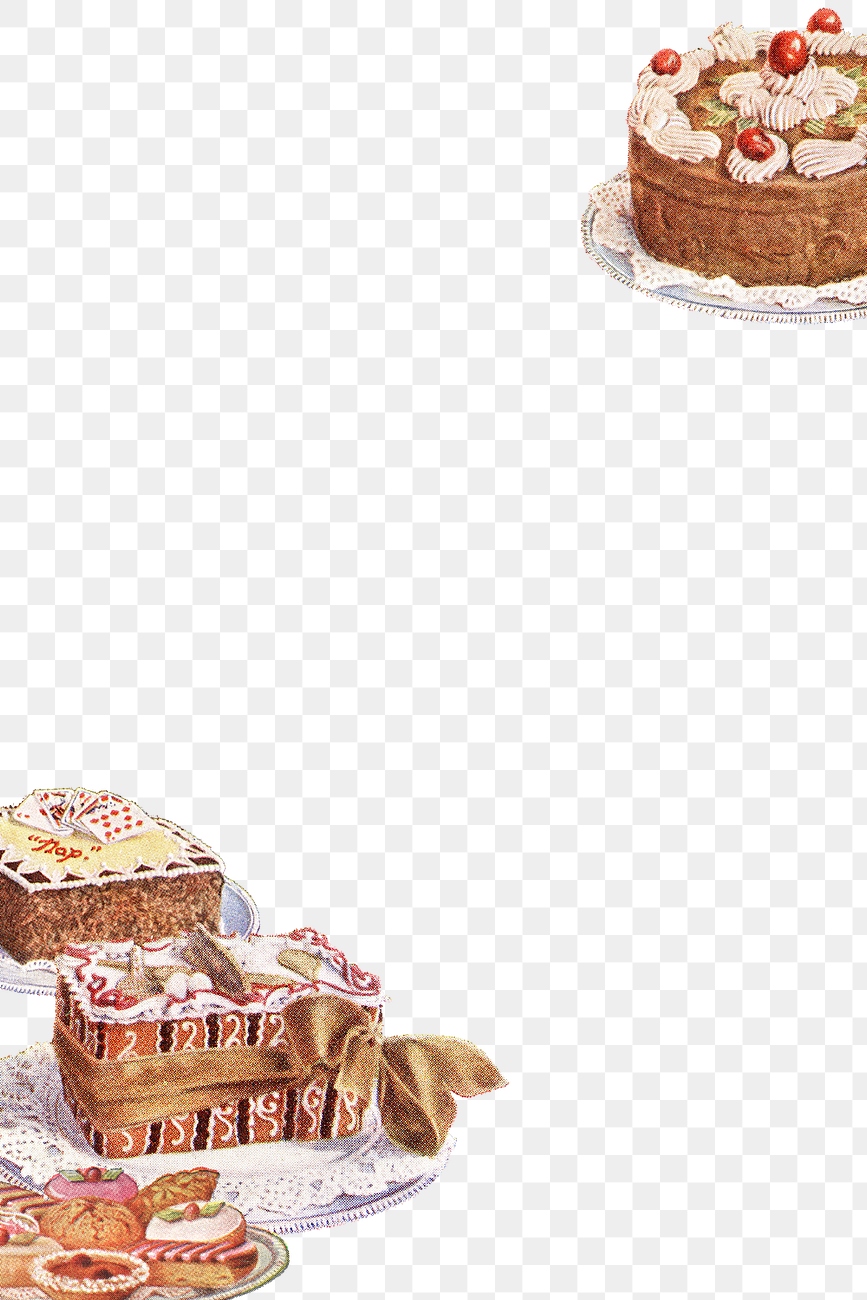 Fancy cake frame design element | Premium PNG - rawpixel