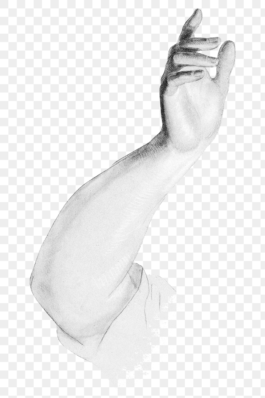 Hand reaching gesture design element | Premium PNG Sticker - rawpixel