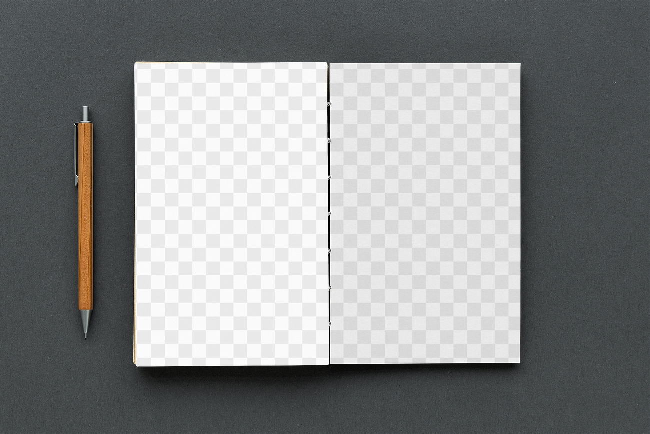 Opened notebook page pencil design | Premium PNG - rawpixel