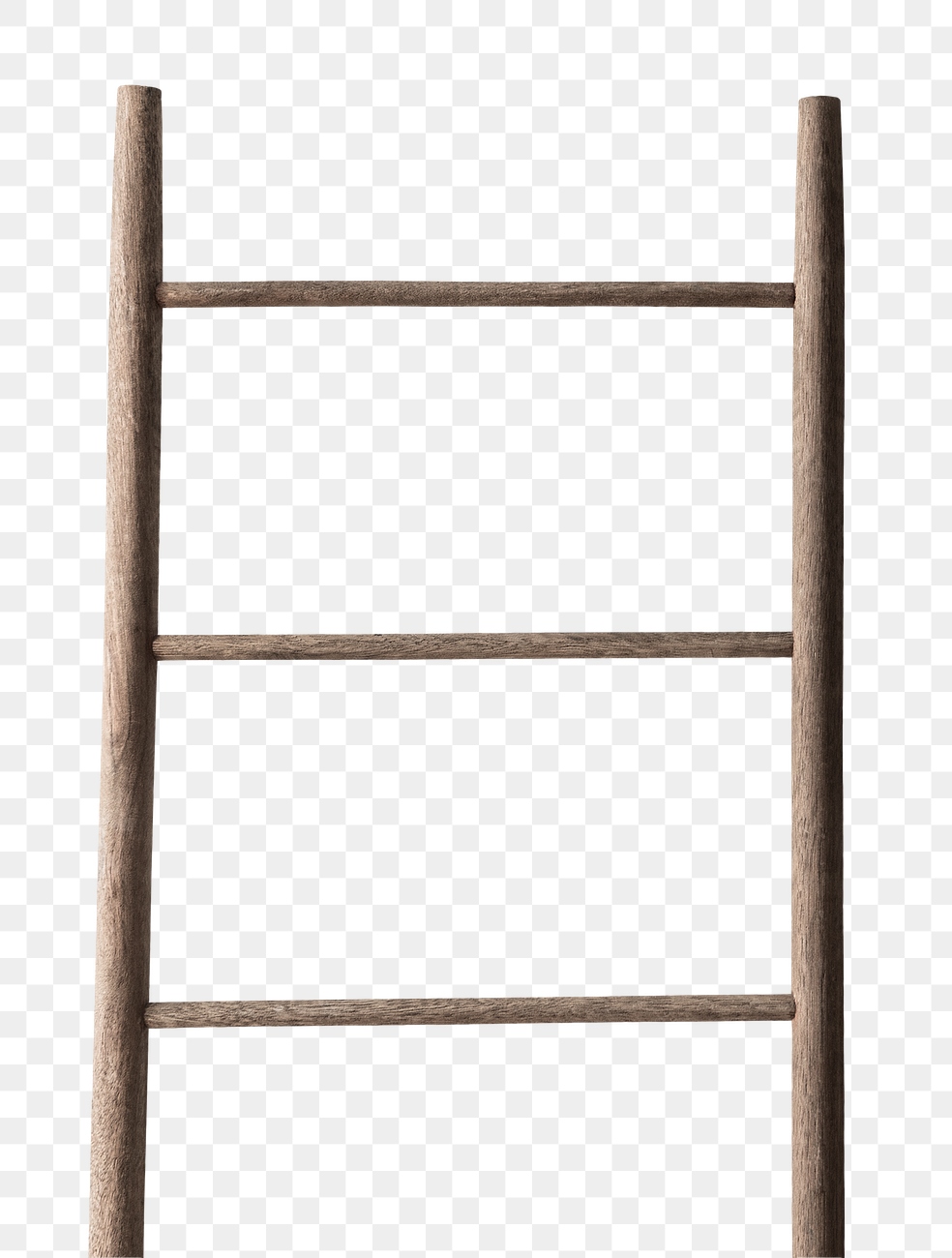 Png wooden ladder mockup clipart | Premium PNG Sticker - rawpixel