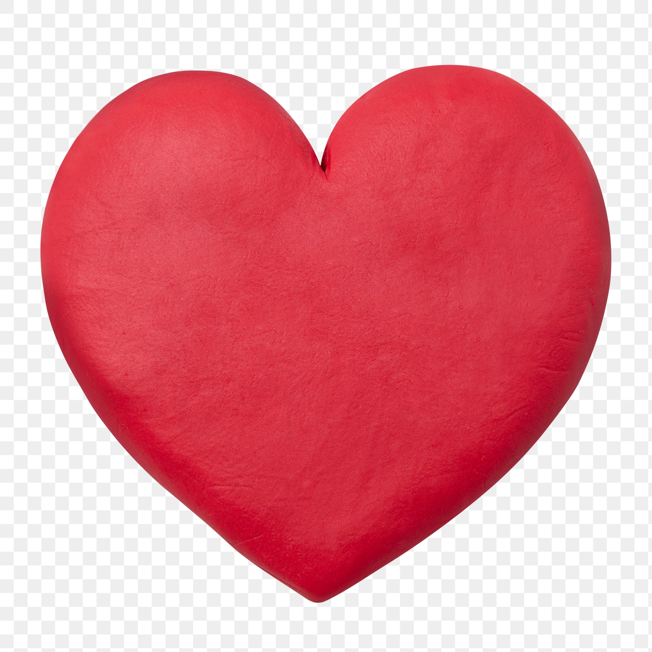 Heart png dry clay red | Premium PNG Sticker - rawpixel