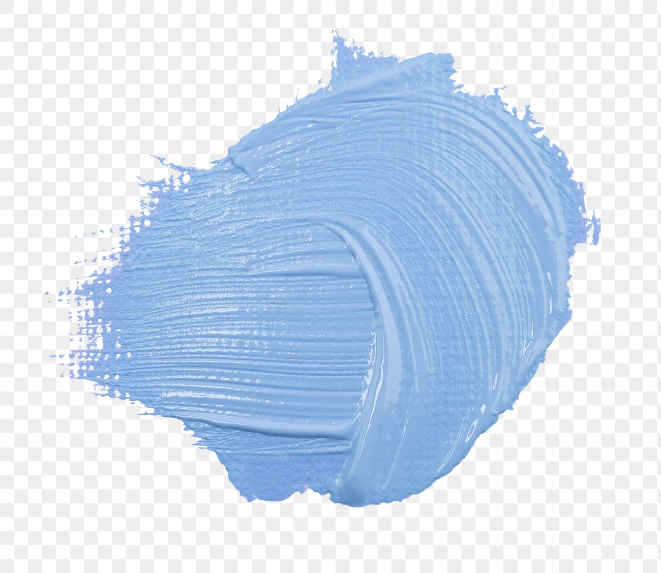 Blue paint smudge textured png | Premium PNG Sticker - rawpixel