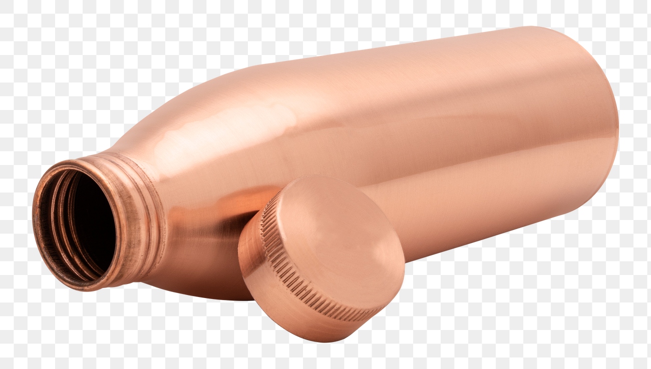 Copper water bottle design element | Premium PNG Sticker - rawpixel